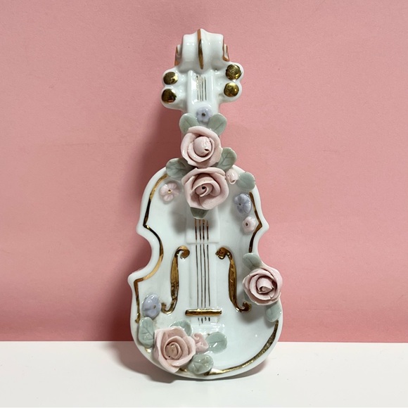 Vintage | Accents | Vintage Pastel Retro Cello Violin Wall Hanging ...